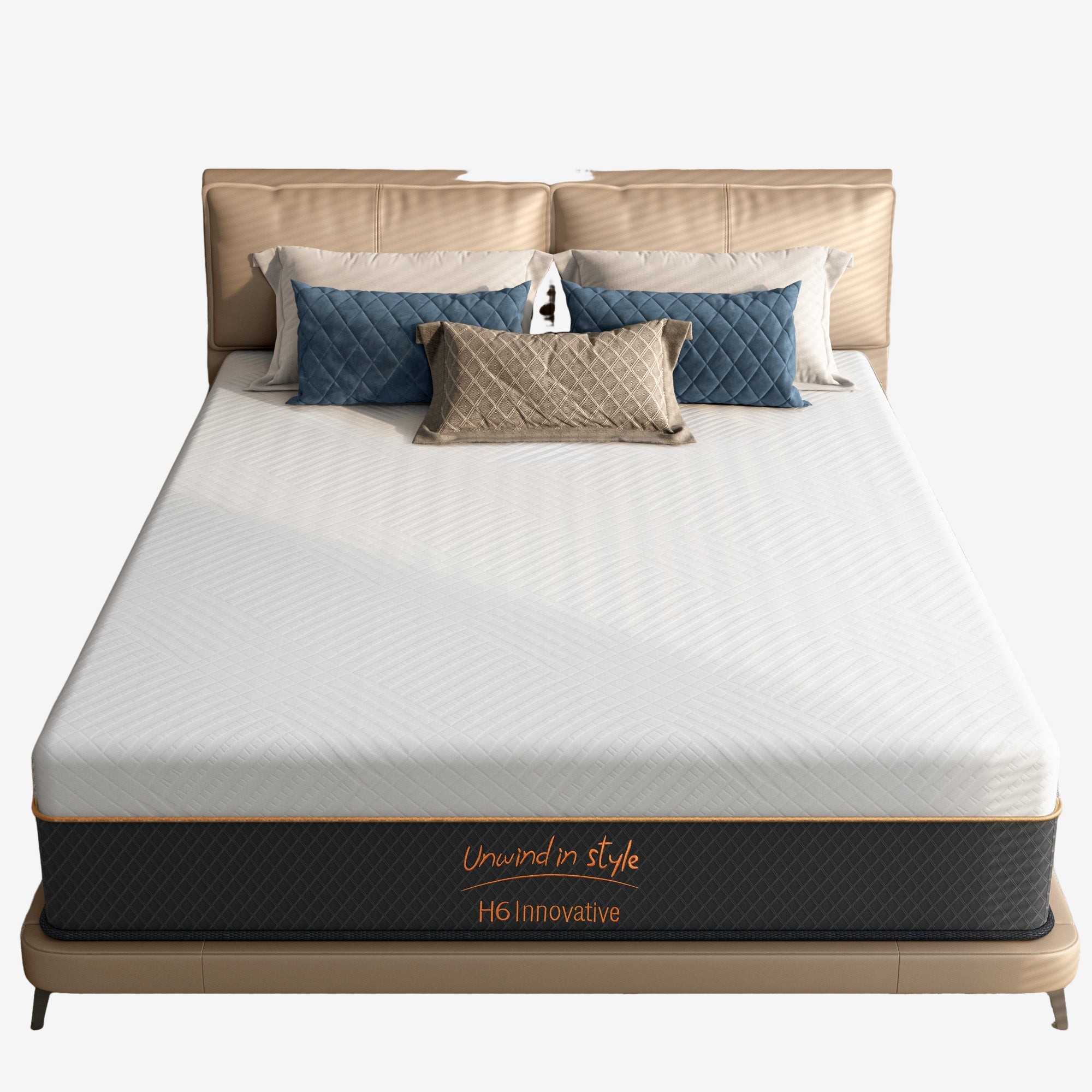 10 Inch Hybrid Mattress in a Box, Pocket Spring Mattress Medium Firm ...