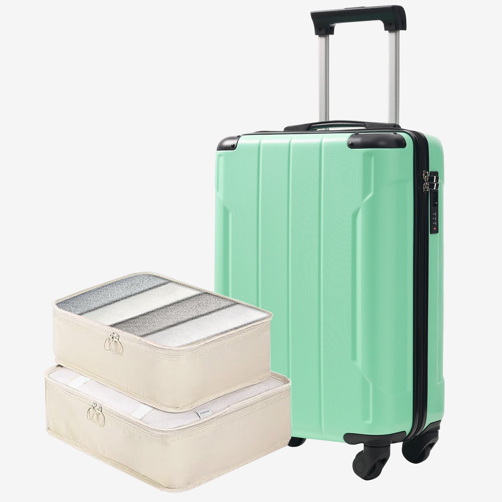 20-Inch Hardshell Carry-On Luggage, Lightweight Durable ABS Suitcase ...