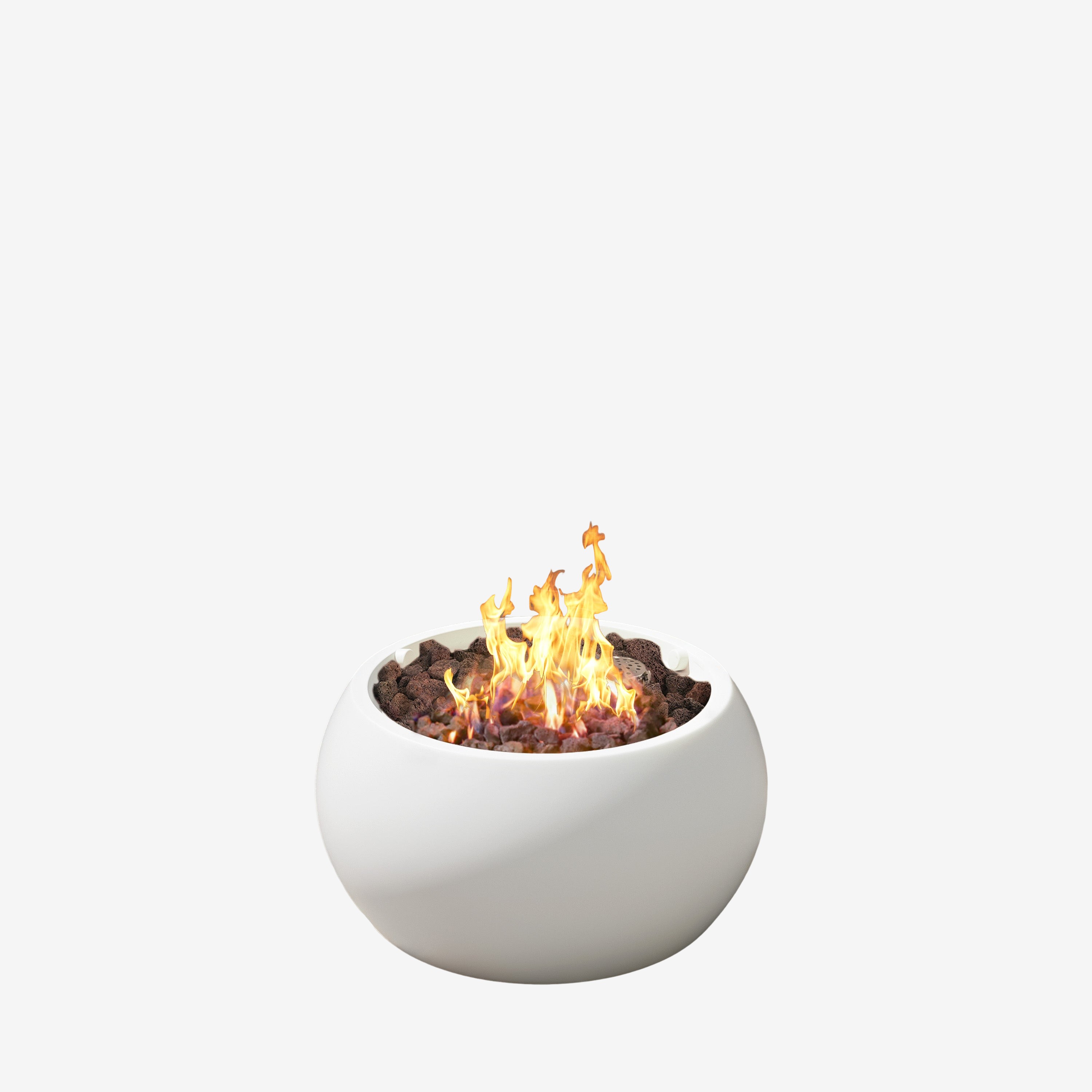 Patio MGO Propane Fire Pit, 40, 000BTU, White (Tank Cover Not Provided ...