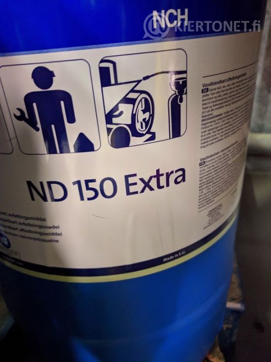 nro 4 Ammattikäyttöön tarkoitettu vesiliukoinen rasvanpoistoaine ND 150 ...