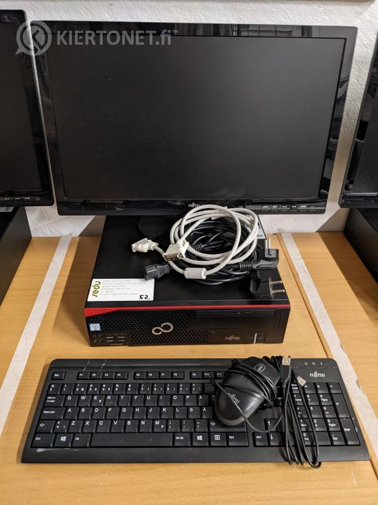 Fujitsu Esprimo D556 tietokone oheislaitteineen (nro 52.) – Kiertonet.fi
