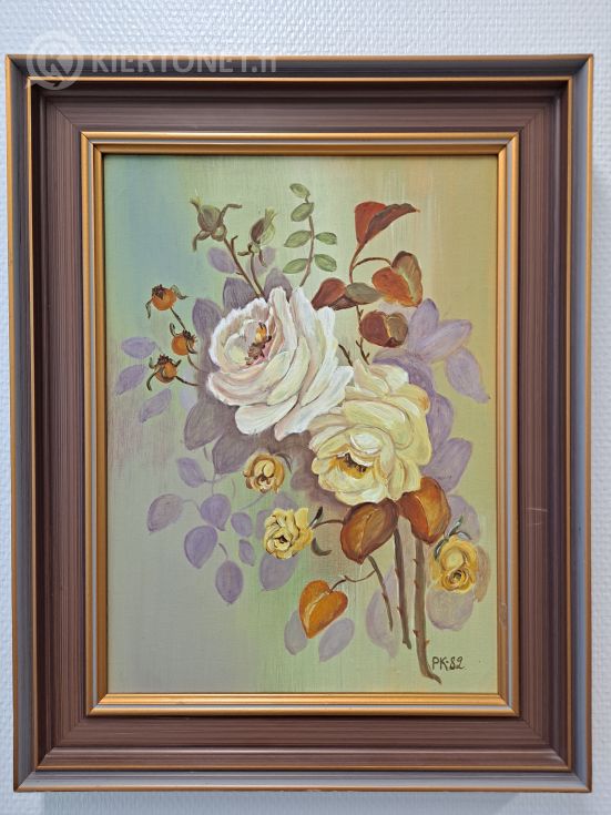 Tunnistamaton taiteilija, Kukka-aihe (165) – Kiertonet.fi