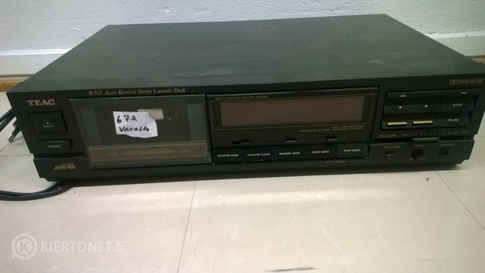 Teac R-515 C-kasettidekki – Kiertonet.fi