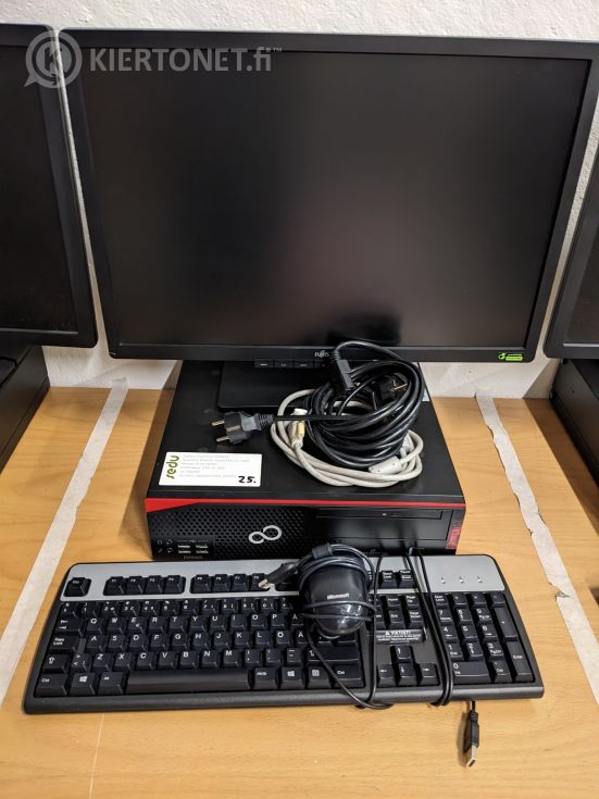 Fujitsu Esprimo D556/2 tietokone oheislaitteineen (nro 25.) – Kiertonet.fi