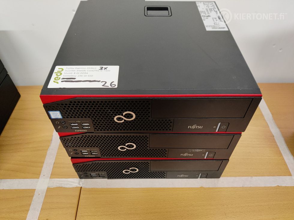 Fujitsu Esprimo D556/2 työasemat 3kpl (nro 26.) – Kiertonet.fi