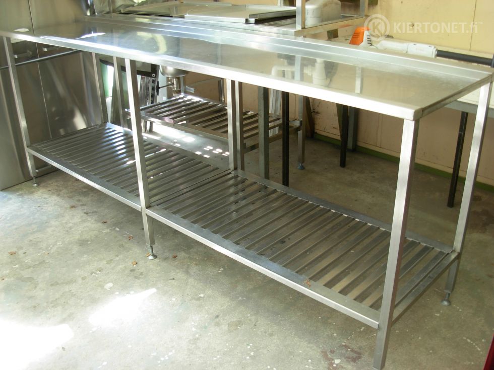 Rosteri -pöytä ruostumatonta terästä (7) – Kiertonet.fi