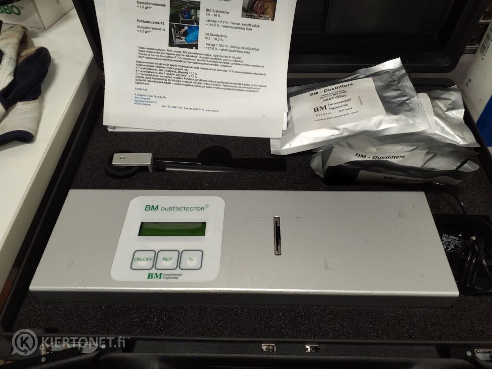 Pintapölymittari BM Dustdetector – Kiertonet.fi