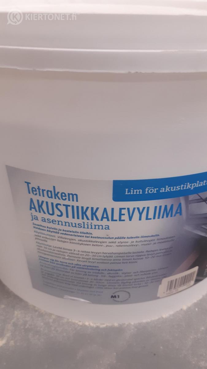 Tetrakem akustiikkalevyliima 10 litraa – Kiertonet.fi