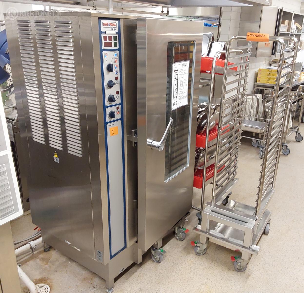 Metos Rational CM 201-yhdistelmäuuni (1) ja vaunu ( 2 ) – Kiertonet.fi