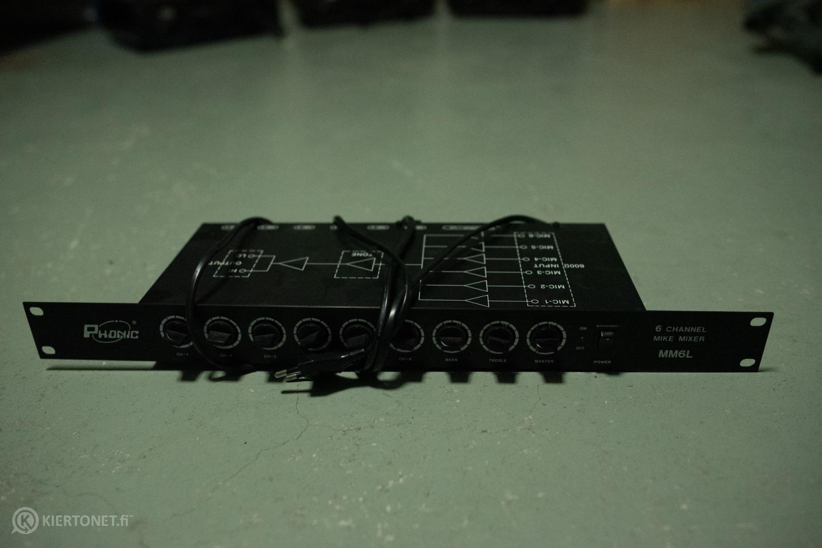 6 Channel Mike Mixer MM6L – Kiertonet.fi