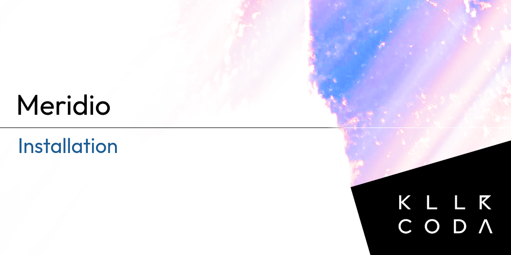 Installation | Meridio | Killercoda