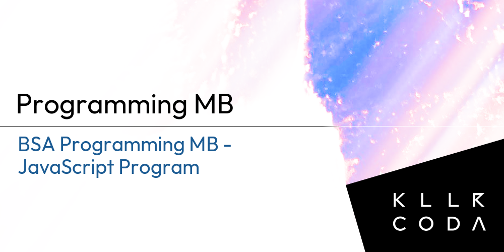 Bsa Programming Mb Javascript Program Programming Mb Killercoda