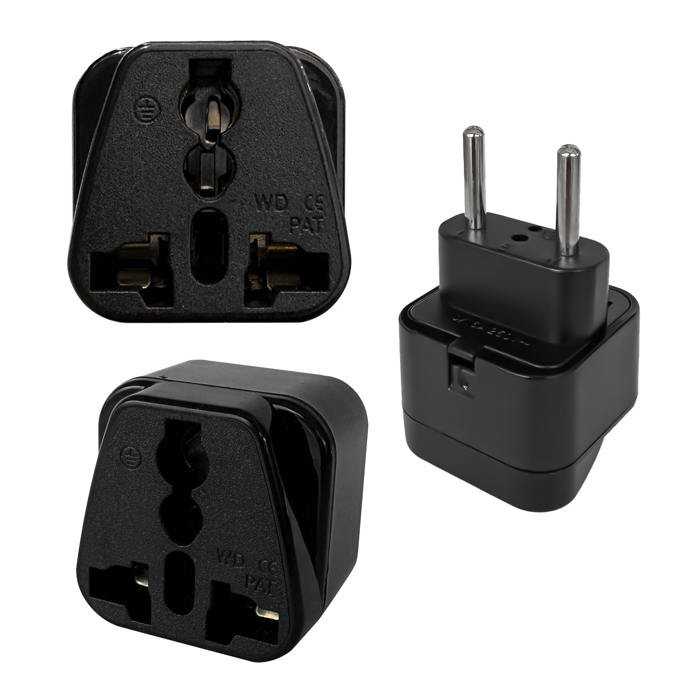 KM Lighting - Multi Travel Adaptor Euro 2 Pin (Type-I)