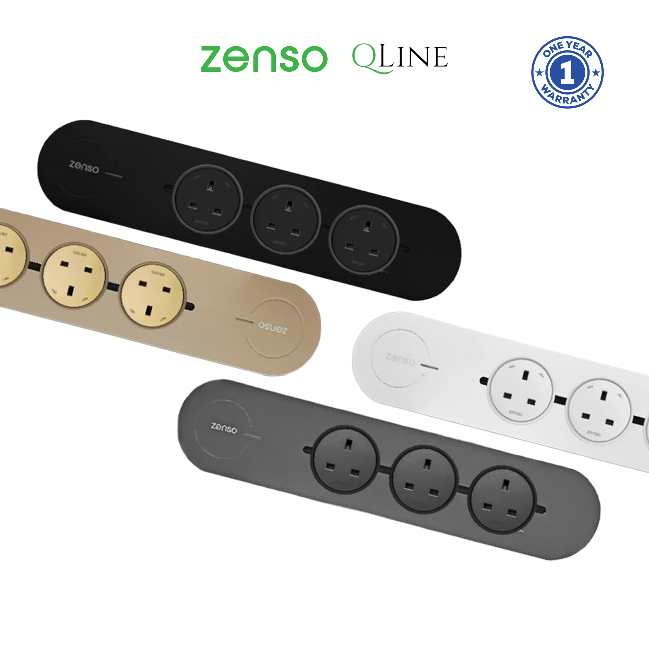 KM Lighting - Zenso Power Track (Qline) - Track 60cm - (QLS-600)