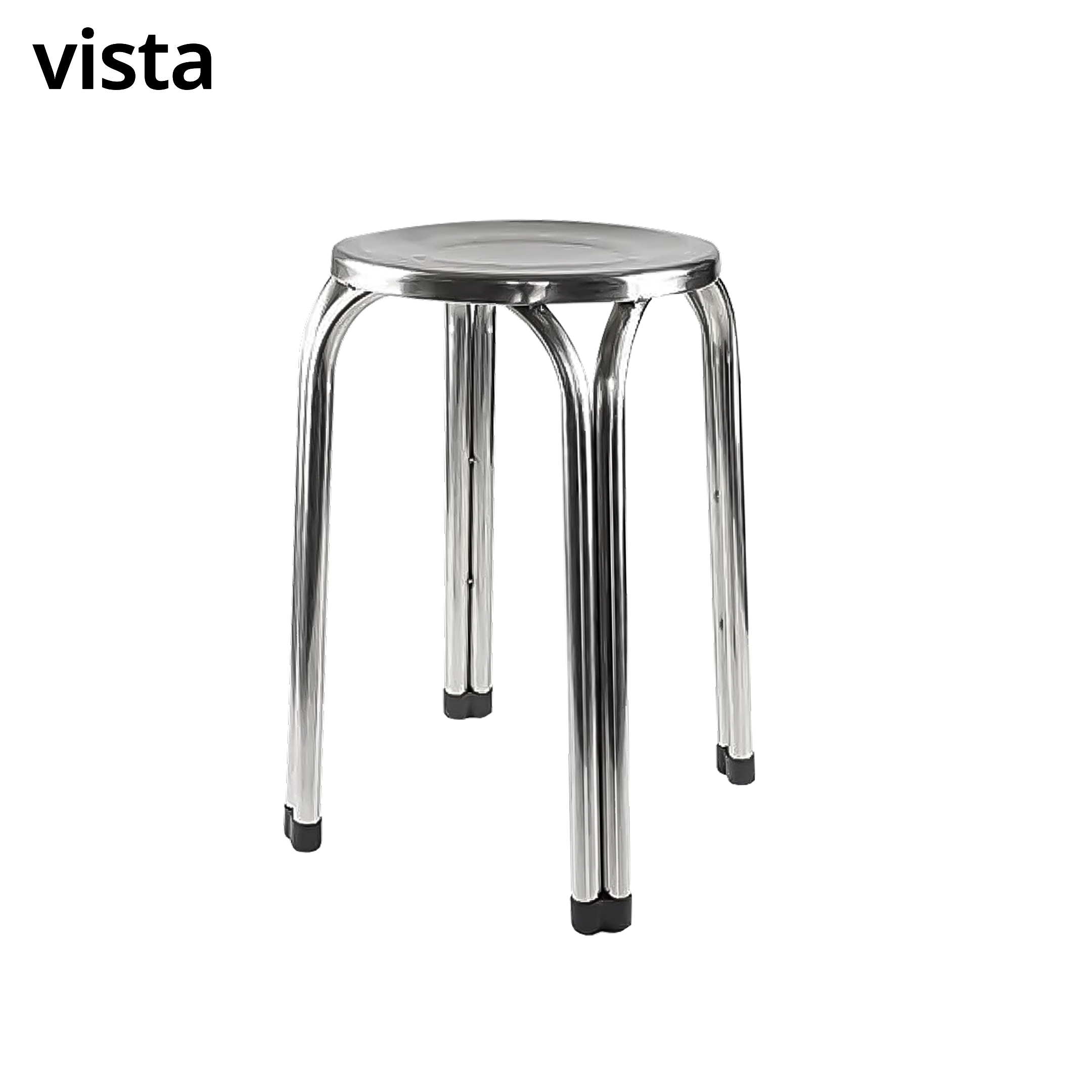 KM Lighting - Stainless Steel Round Stool Chair (SUS201)
