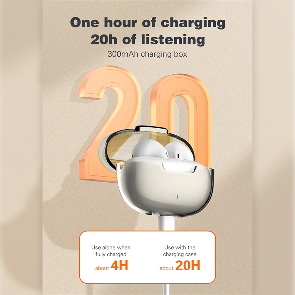 KM Lighting - Ldnio Bluetooth Earbuds T03 Milky White