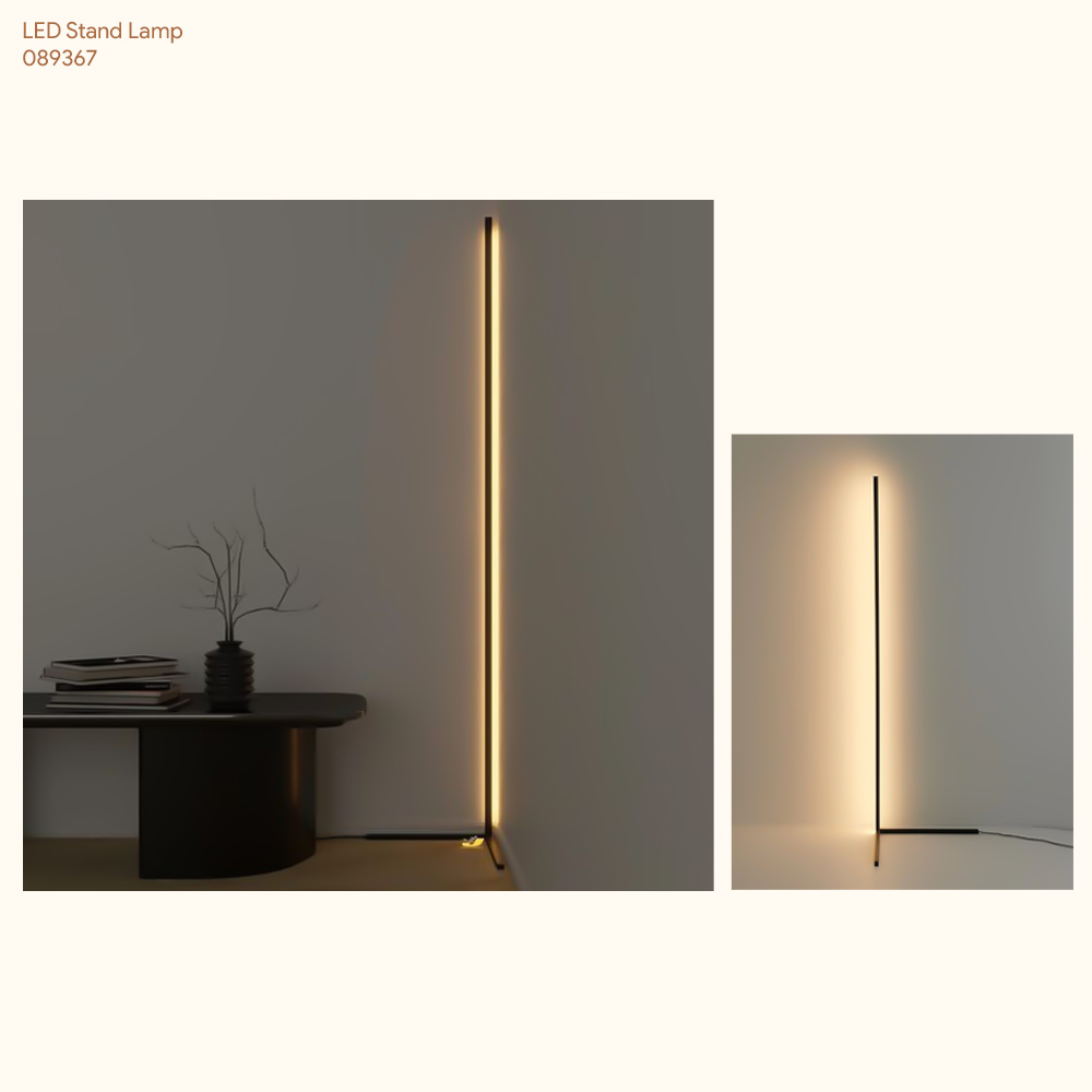 KM Lighting - Led Stand Lamp 89367 Black