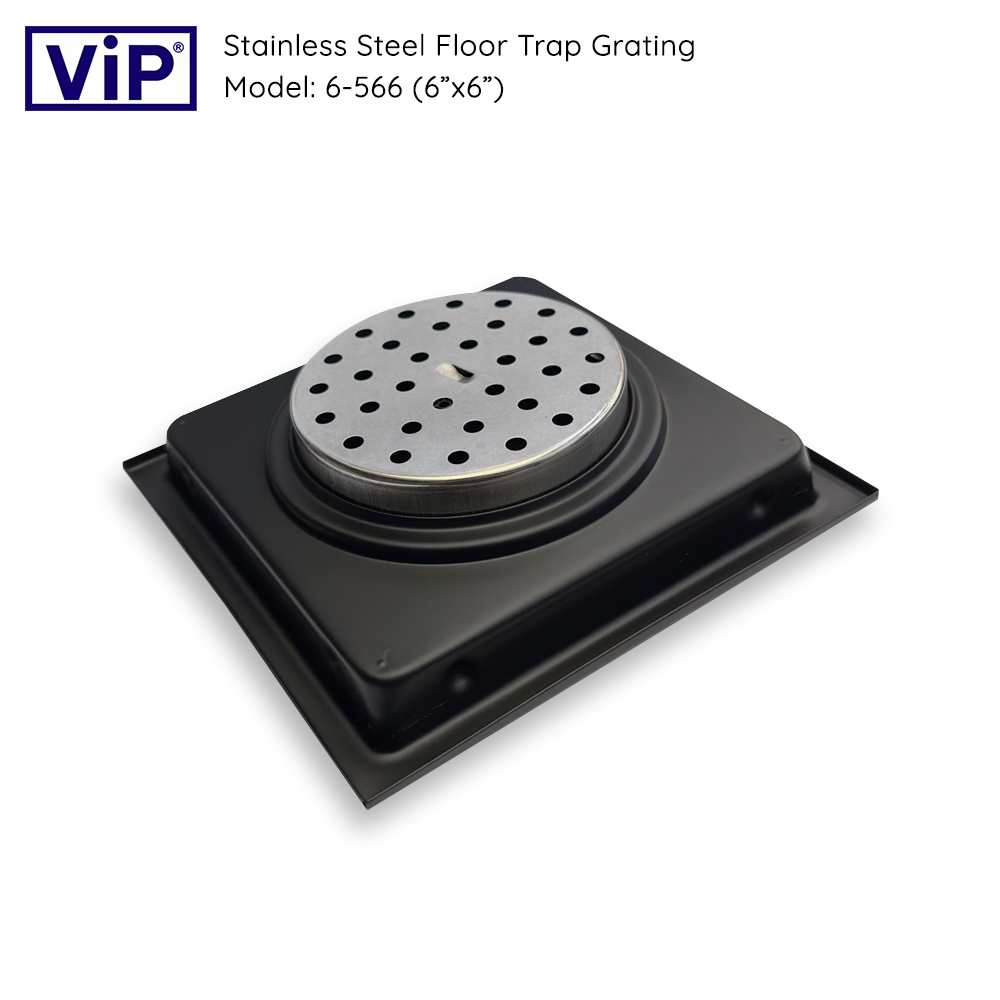 KM Lighting - VIP Stainless Steel Floor Trap Grating 6" (6-566)