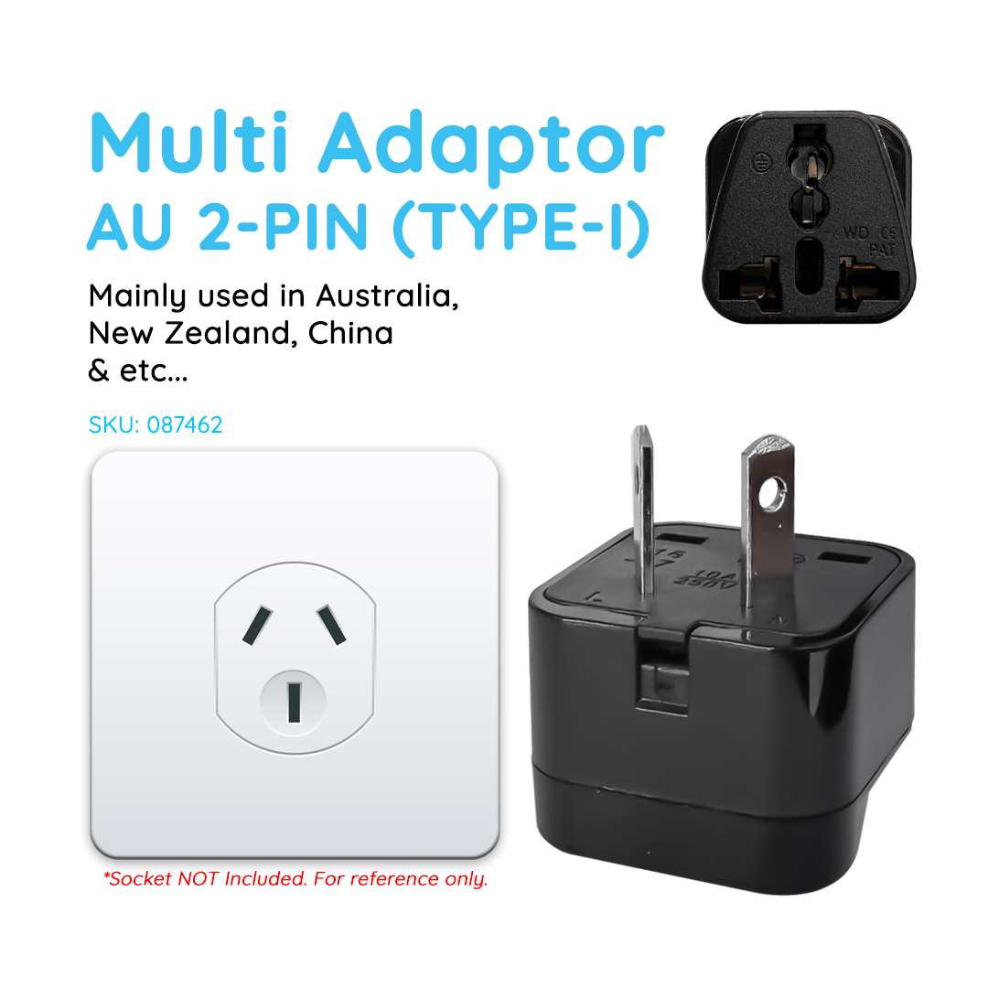 KM Lighting - Multi Travel Adaptor Australia (Type-I)