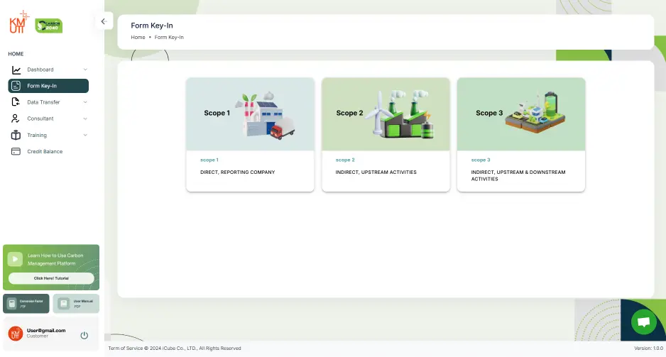 Carbon Management Service by KMUTT
