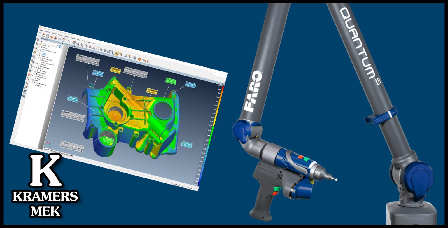 Faro Quantum S 2.5m 7 axis – Mätarm med 3D scanning - Kramers Mekaniska ...