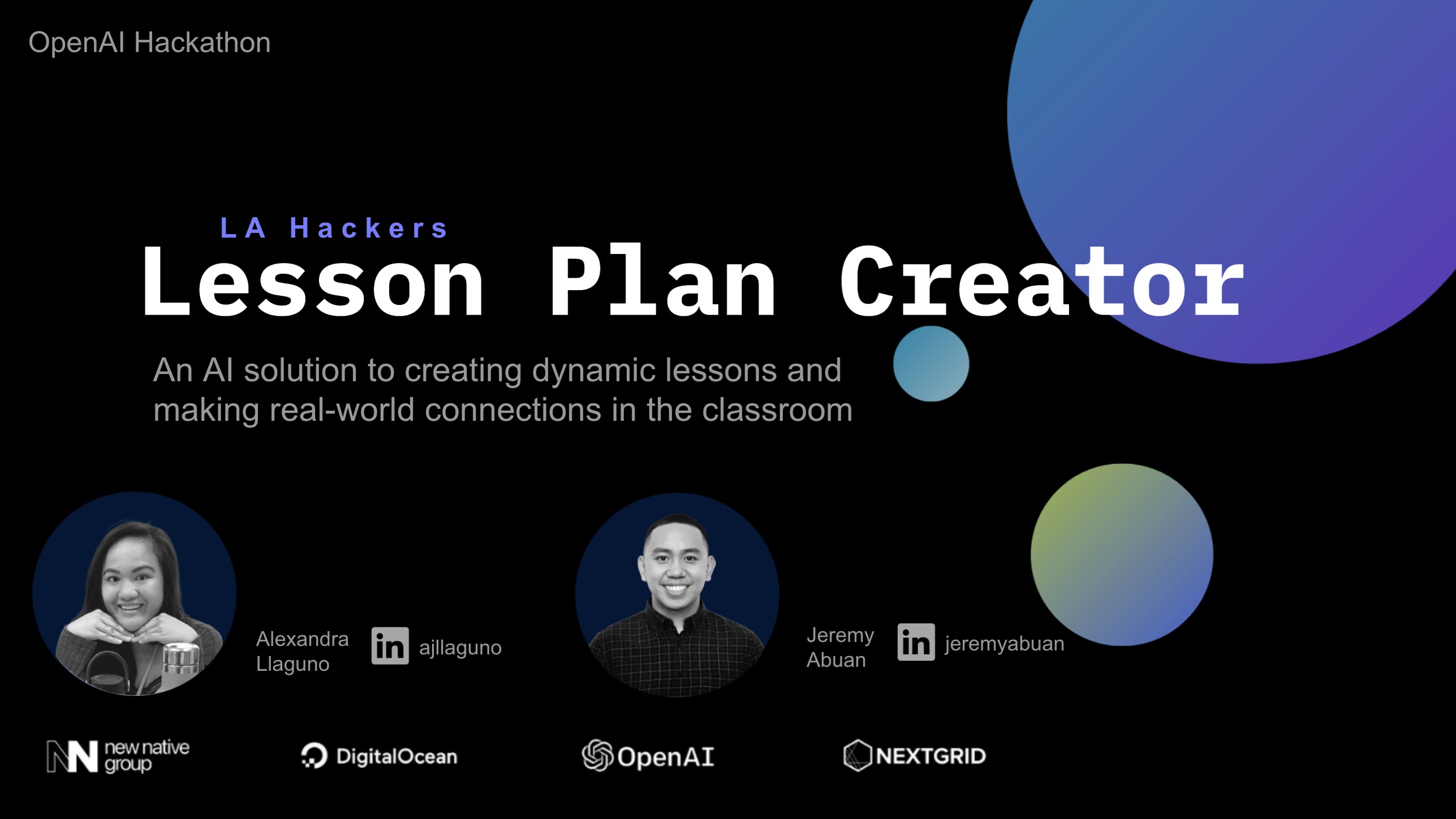 AI App Lesson Plan Creator For OpenAI Whisper GPT3 Codex