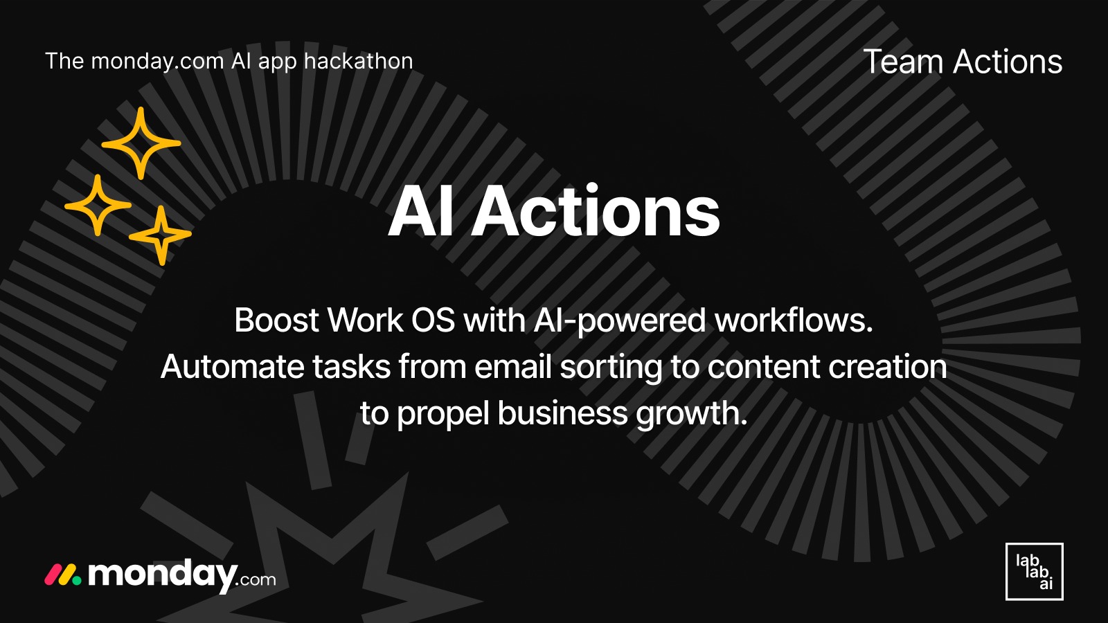 AI app: AI Actions for The monday.com AI app hackathon