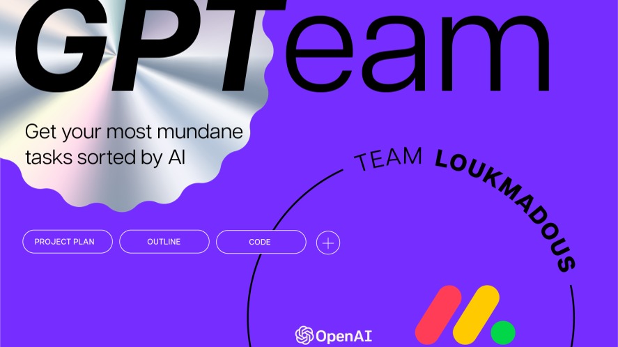 AI app: GPTeam for The monday.com AI app hackathon