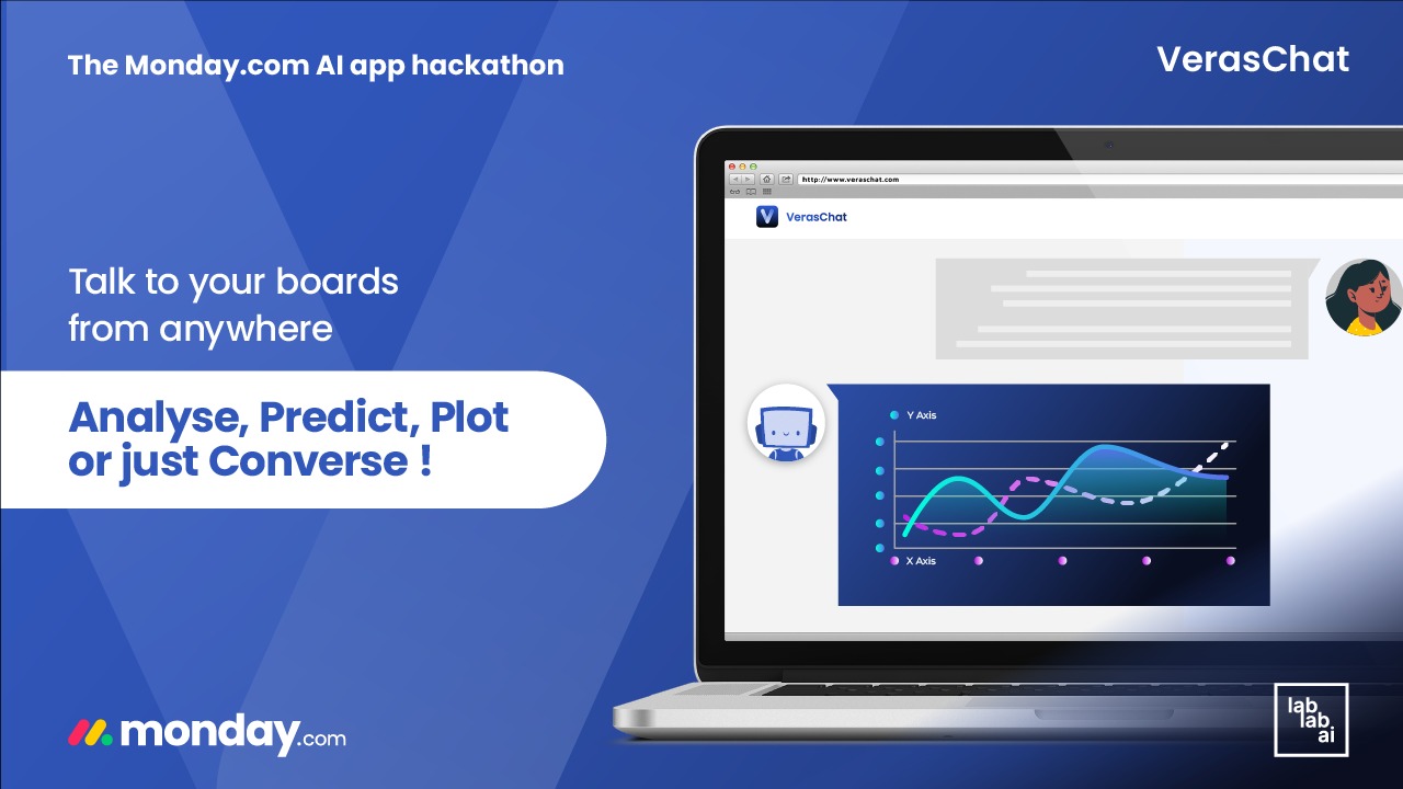 AI app: VerasChat for The monday.com AI app hackathon