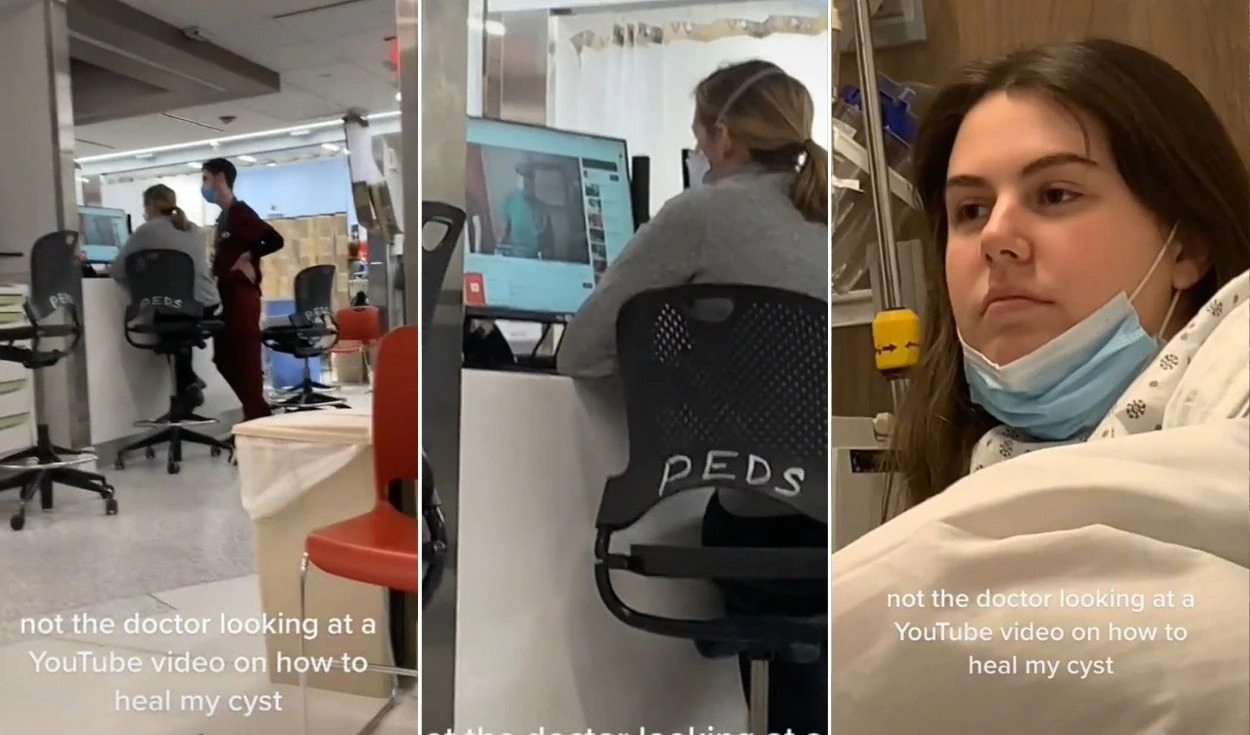 Paciente descubre a su doctora buscando tutoriales de YouTube de cómo tratar su quiste