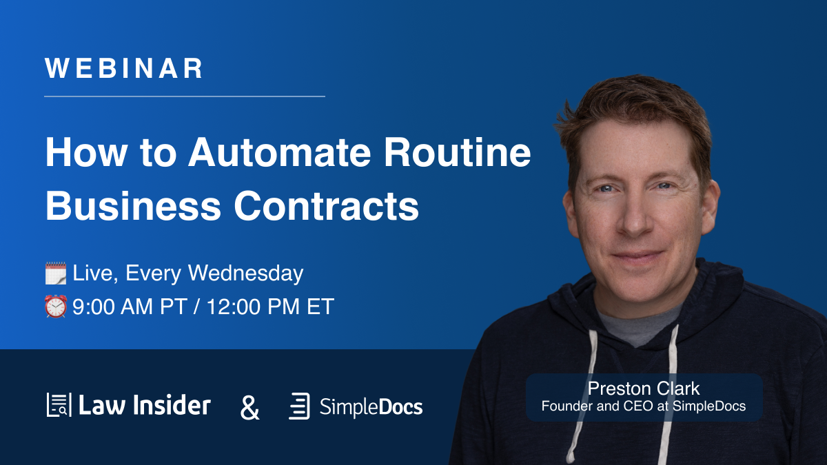 How to Automate Routine Business Contracts | Law Insider Resources ...