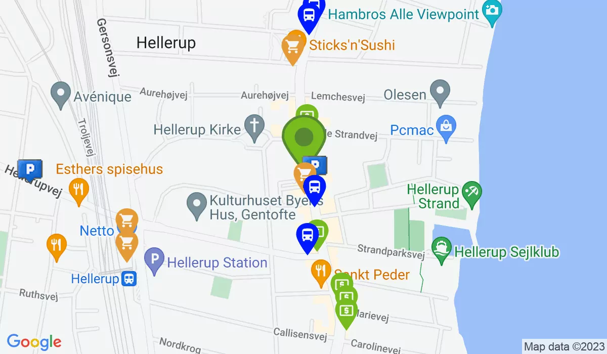 Strandvejen 175 i Hellerup - Butik til leje 80 m² | Lokalebasen.dk
