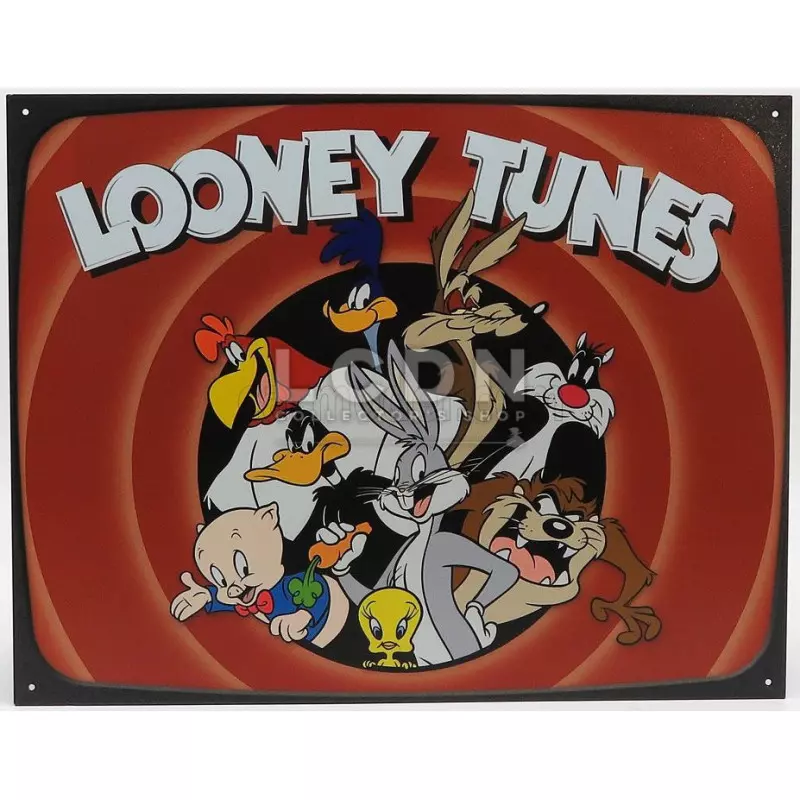 Looney Tunes Family Poster Retro en Etain 32 x 41cm