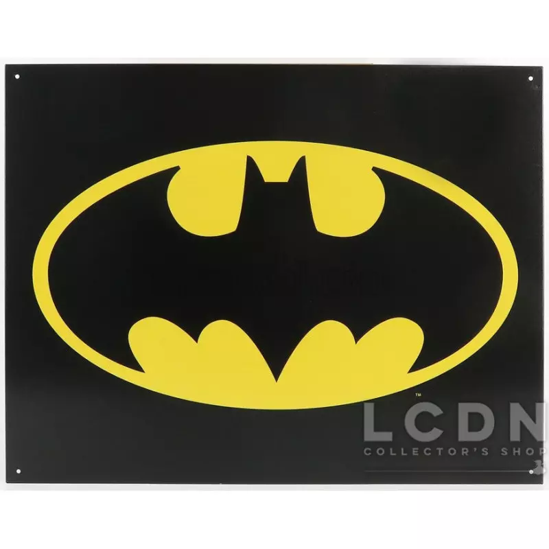 DC Batman Logo Plate Metal Poster 32 x 41 cm