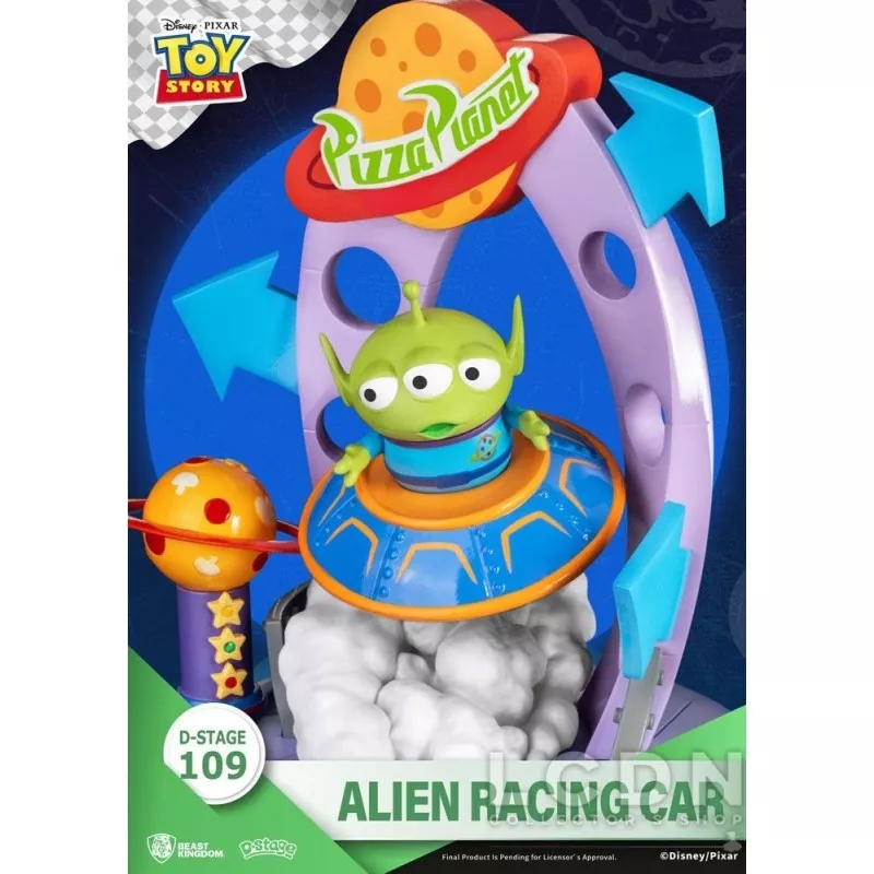Disney Toy Story Diorama D-Stage Alien Racing Car 15cm