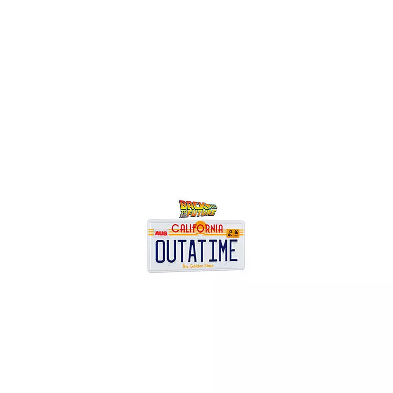 Back to the Future BTTF OUTATTIME Licence Plate Replica
