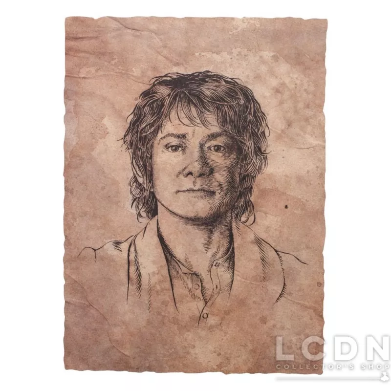 Le Hobbit Art Print Portrait de Bilbon Sacquet (Bilbo Baggins) 21x28cm