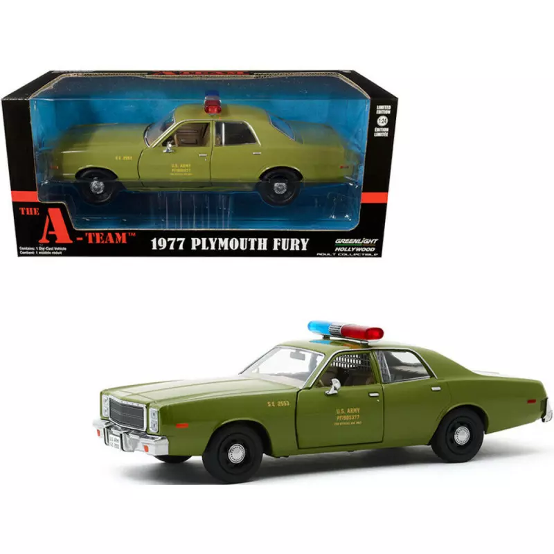 L'Agence Tous Risques ( A-Team ) 1977 Plymouth Fury U.S. Army Police ...