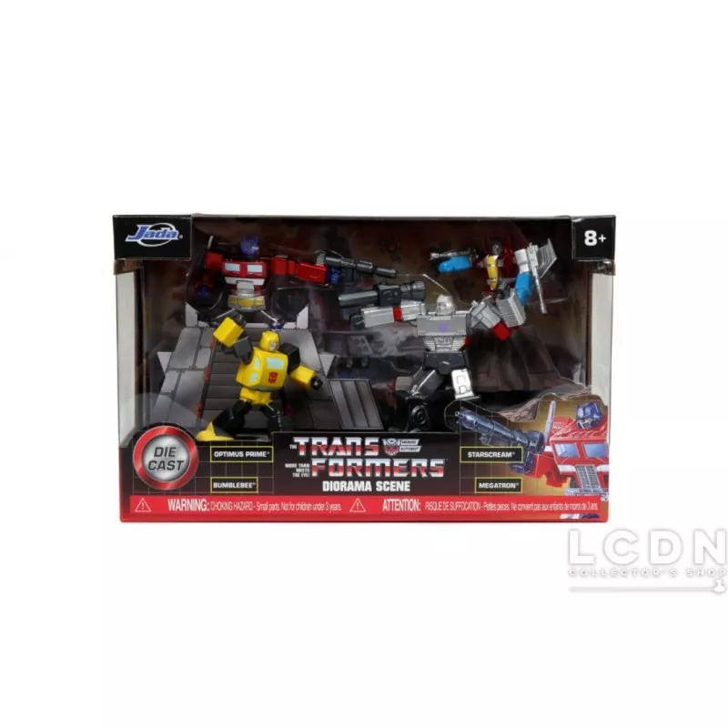 Transformers Diorama Scene Nano Metalfigs Set of 4 Figures