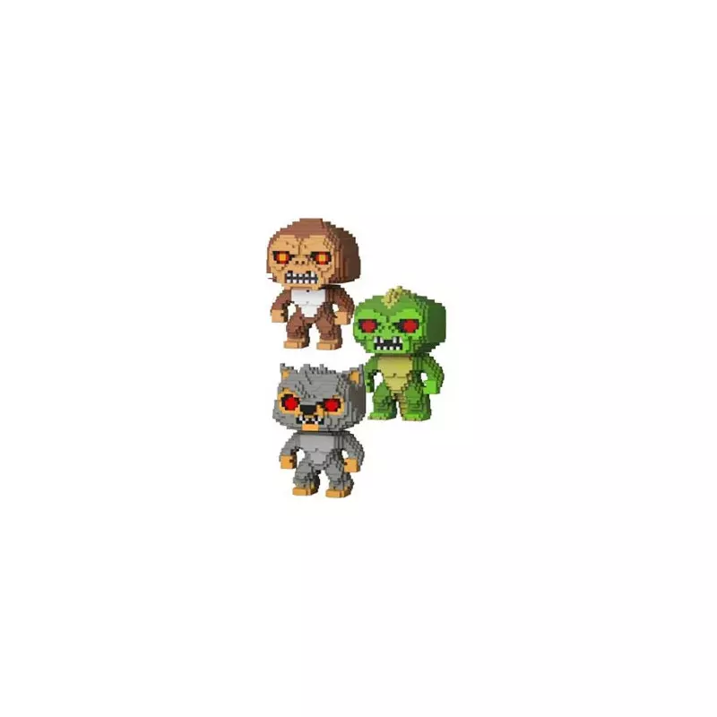 Rampage POP! 8-Bit George, Lizzie, Ralph Pack de 3 Vinyl Figurines 10cm