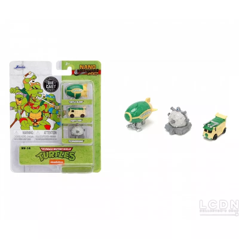 Teenage Mutant Ninja Turtle TMNT 3-Pack Nano Cars