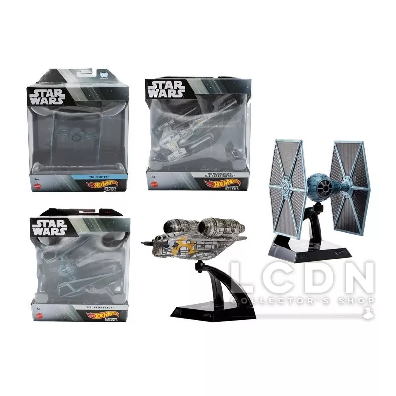 Star Wars Set de 4 Hot Wheels Starships Select