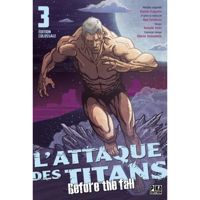 L'Attaque des Titans Before the Fall Manga Edition Colossale Tome 3 ...