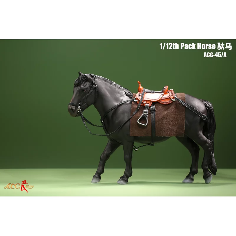 Pack Horse Black Figurine ACG TOYS ACG-45A 1/12