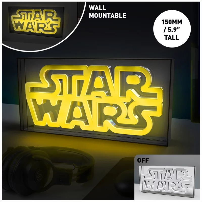 Star Wars Lampe Logo Led Neon 15.5x30.5cm