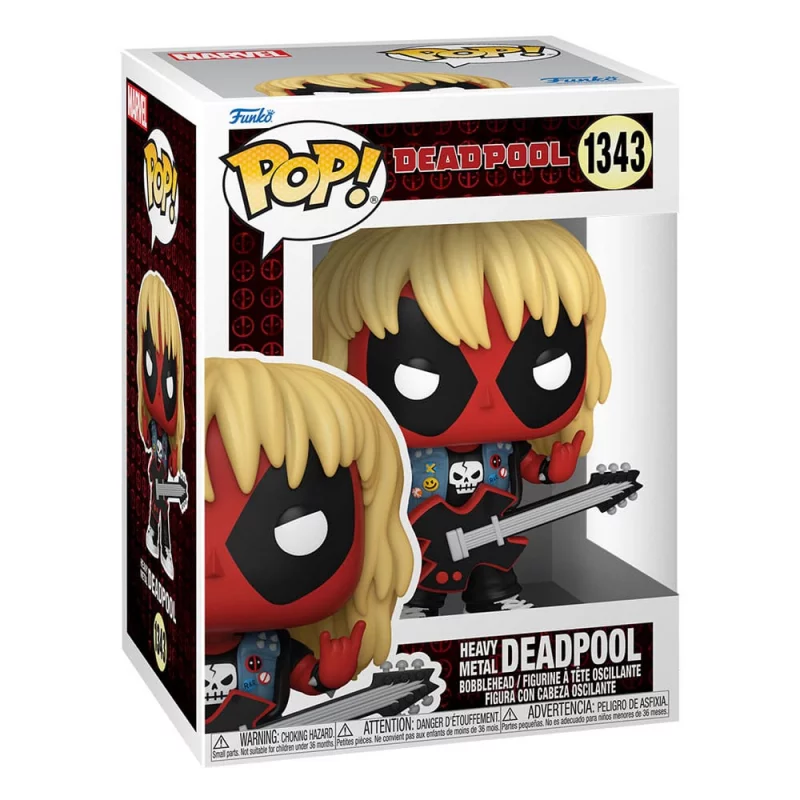 Deadpool Parody POP! Marvel Heavy Metal band Figure 10cm N°1343