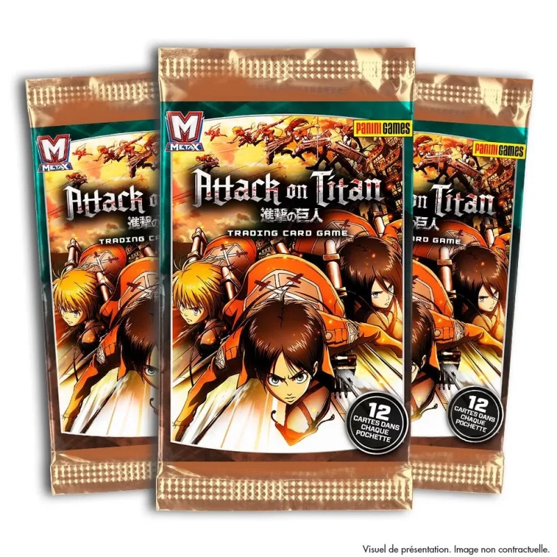 Attaque des Titans TCG Pochette de 12 Cartes *Français*