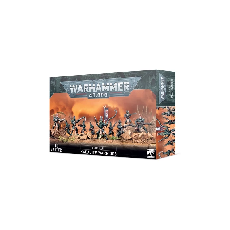 Warhammer 40k Paintable Figures Drukhari Kabalite Warriors