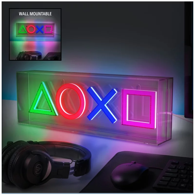Playstation Lamp Led Neon 10cm