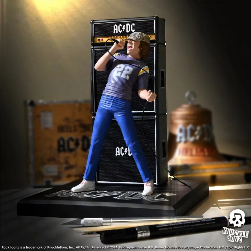 Rock Iconz: AC-DC - Brian Johnson Statue 23cm